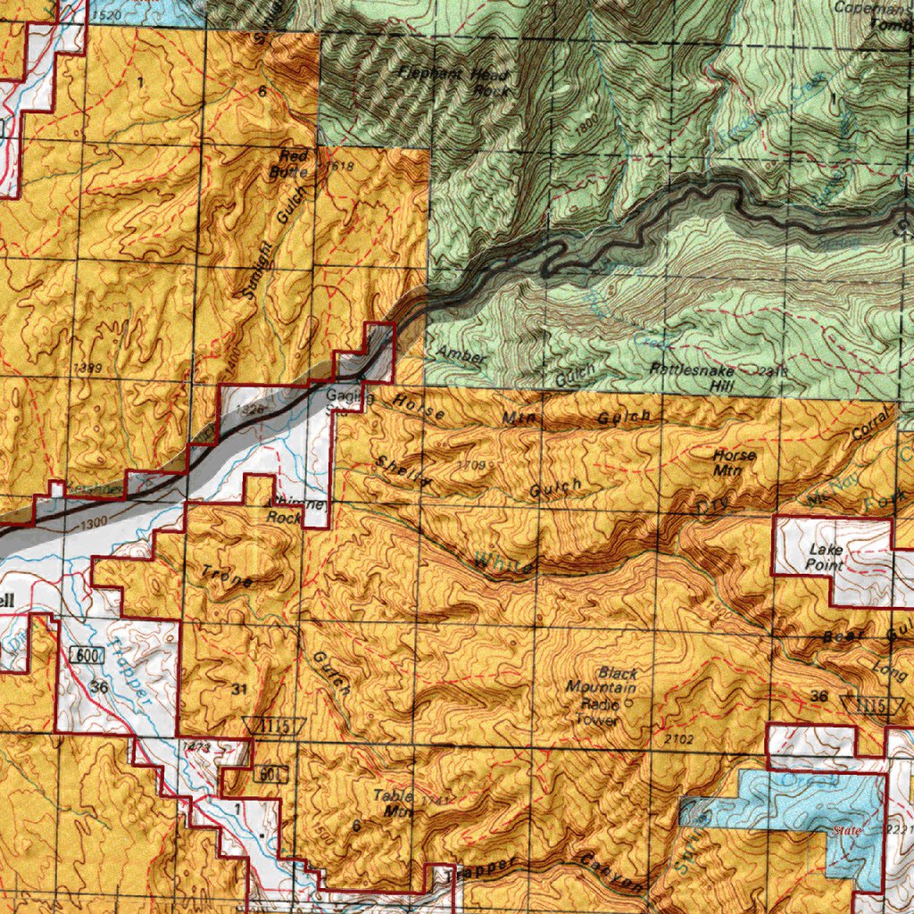 HuntData Wyoming Land Ownership Map for Elk Unit 42 by HuntData LLC | Avenza Maps