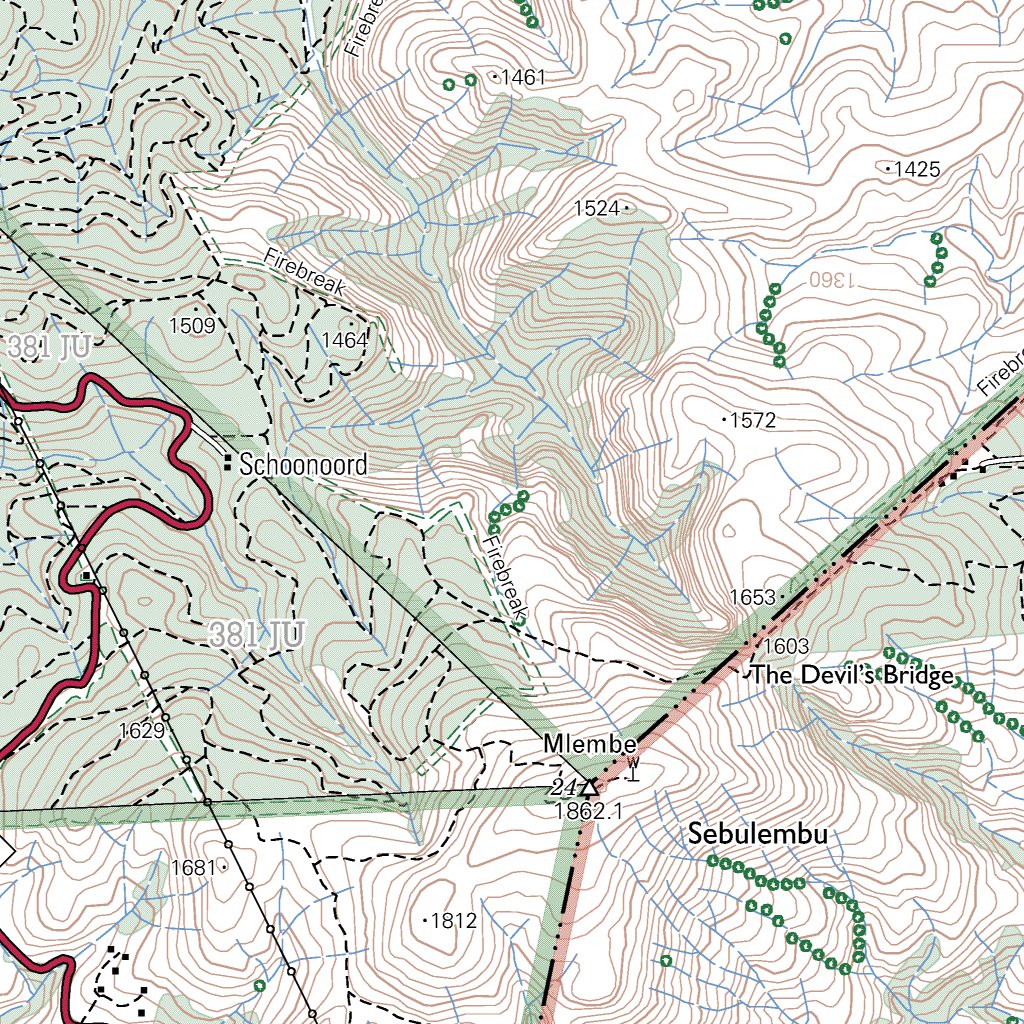 2531CC BARBERTON Map by Chief Directorate: National Geo-spatial Information | Avenza Maps