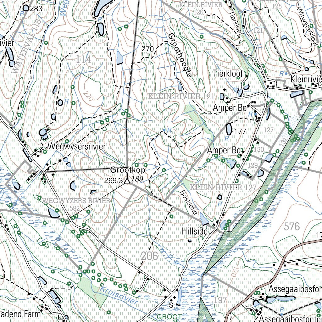 3421AB RIVERSDALE Map by Chief Directorate: National Geo-spatial Information | Avenza Maps
