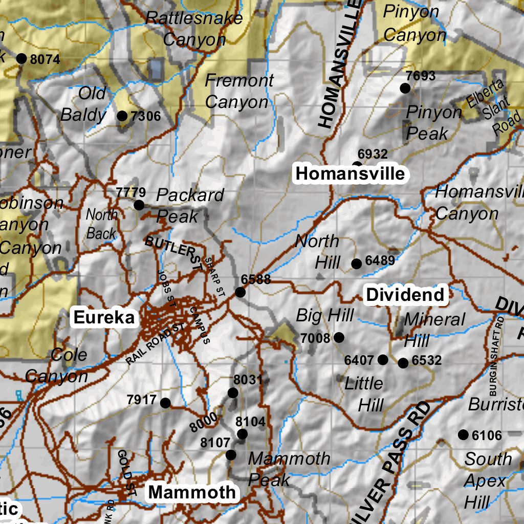 West Desert, East Utah Elk Hunting Unit Map with Land Ownership by HuntData LLC | Avenza Maps