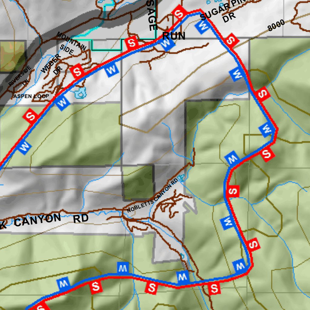 Kamas Utah Elk Hunting Unit Map with Land Ownership and Concentrations by HuntData LLC | Avenza Maps