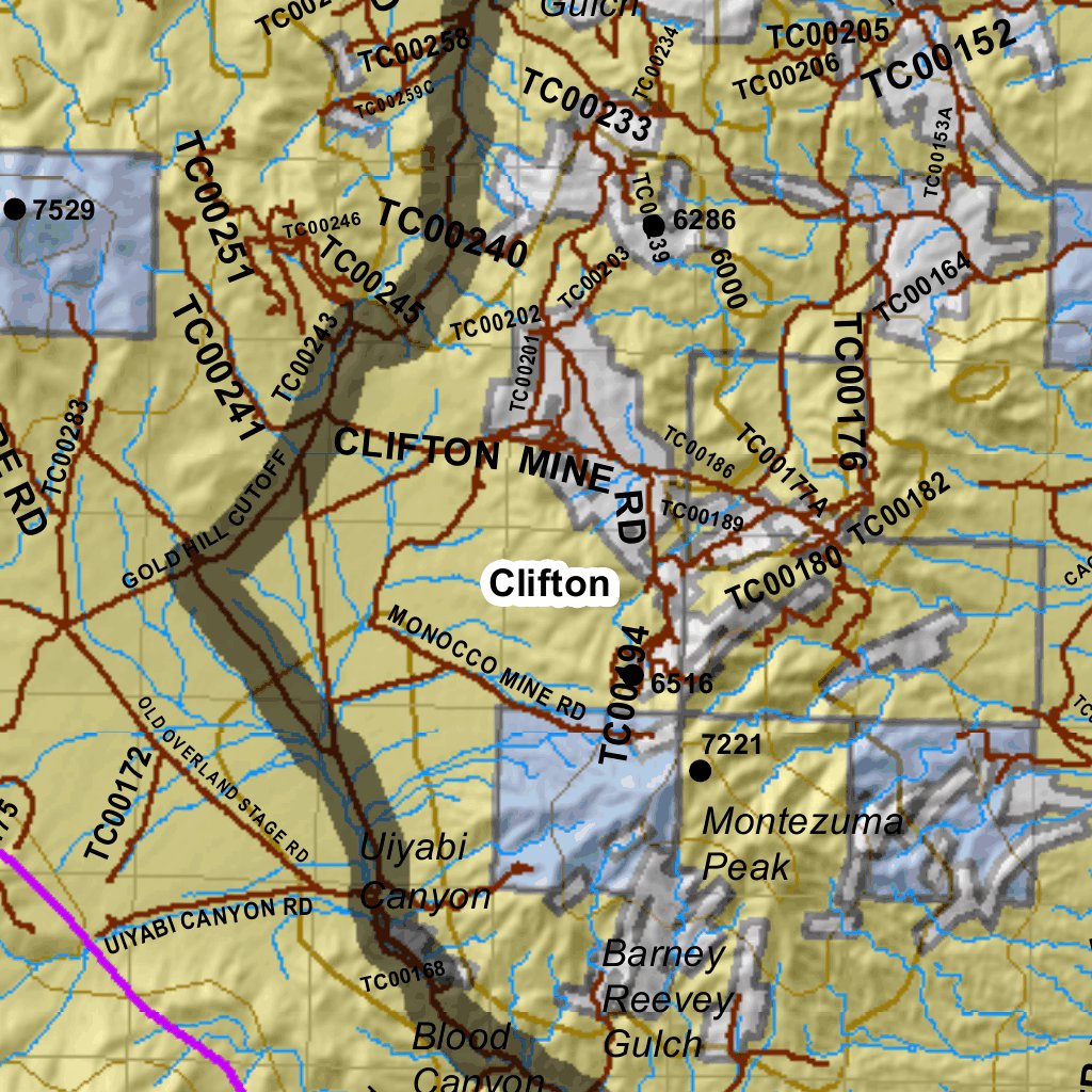 West Desert, Deep Creek Utah Elk Hunting Unit Map with Land Ownership and Concentrations by ...