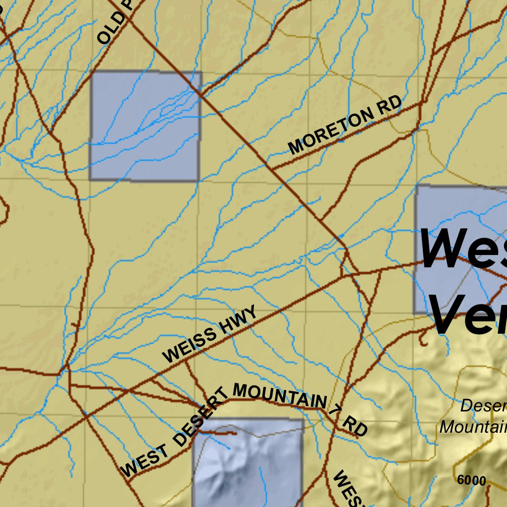 West Desert Vernon Utah Mule Deer Hunting Unit Map with Land Ownership by HuntData LLC | Avenza Maps