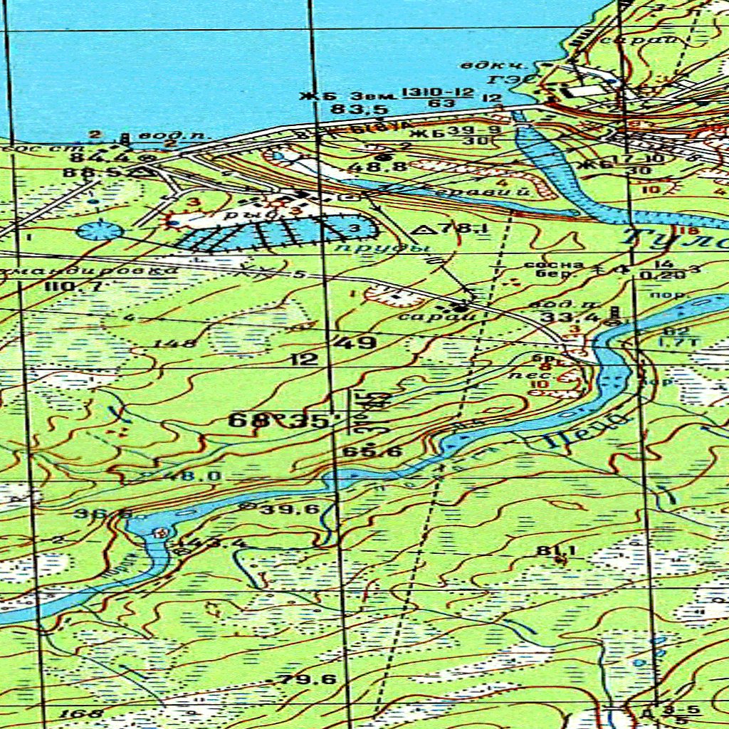 Soviet Genshtab: r36-124-1_2 Map by Avenza Systems Inc. | Avenza Maps