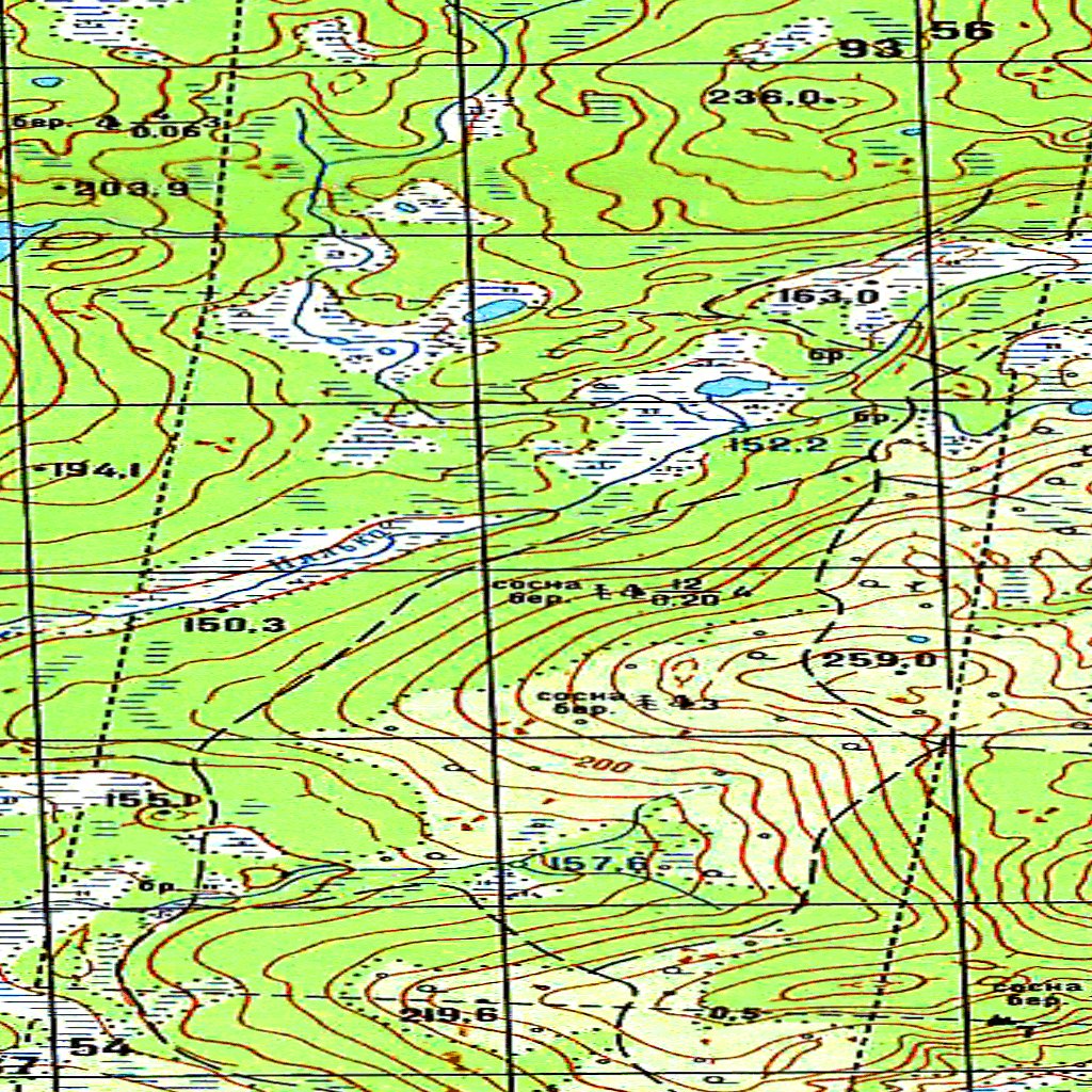 Soviet Genshtab: r36-124-3_4 Map by Avenza Systems Inc. | Avenza Maps