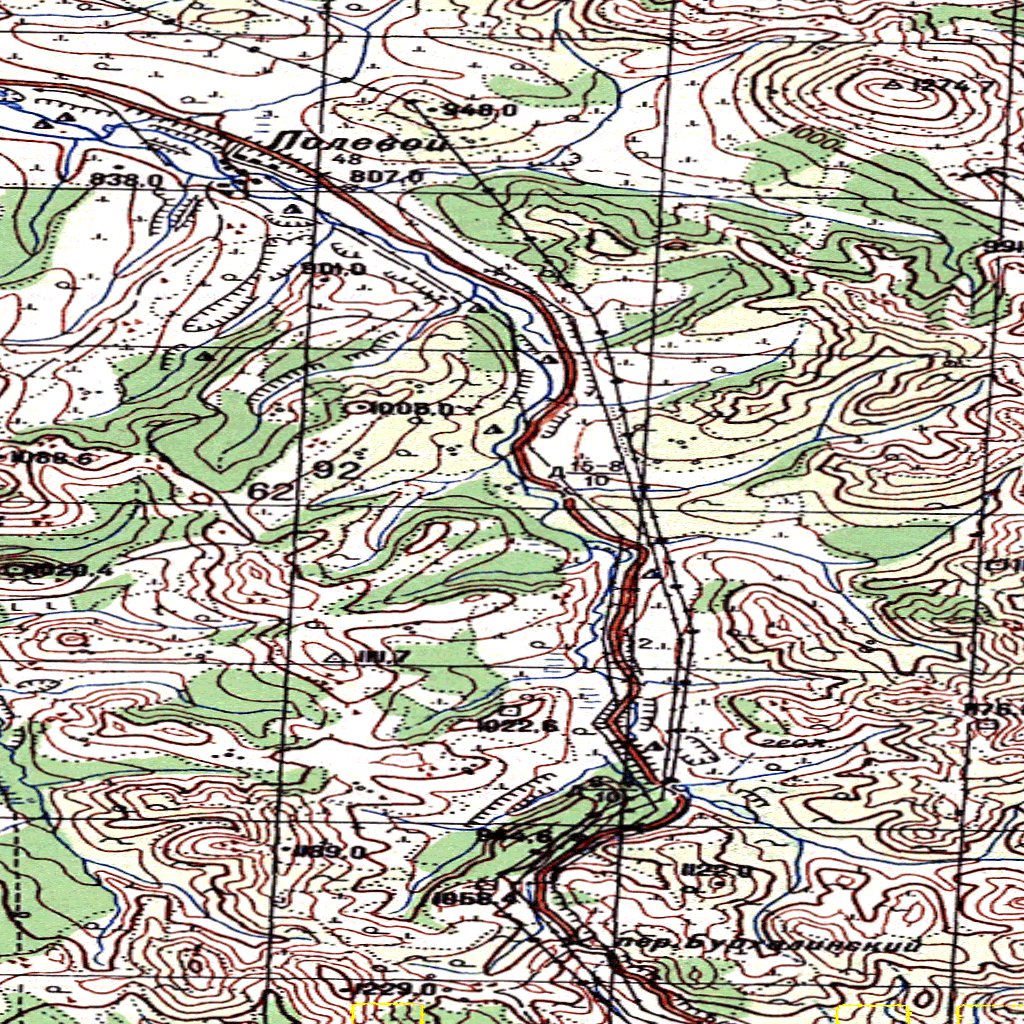 Soviet Genshtab Map - p55-045/046 - Russia by Avenza Systems Inc. | Avenza Maps