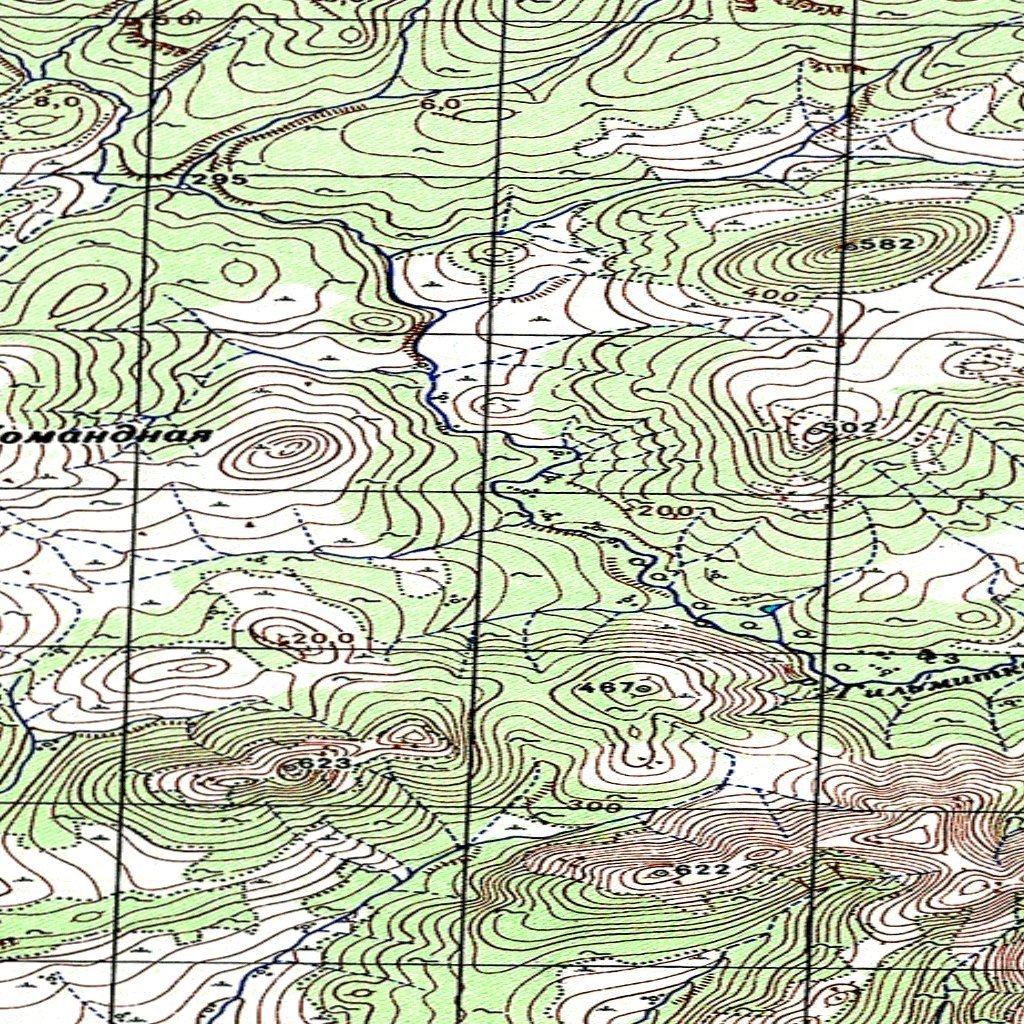 Soviet Genshtab Map - p58-033/034--(1953) - Russia by Avenza Systems Inc. | Avenza Maps