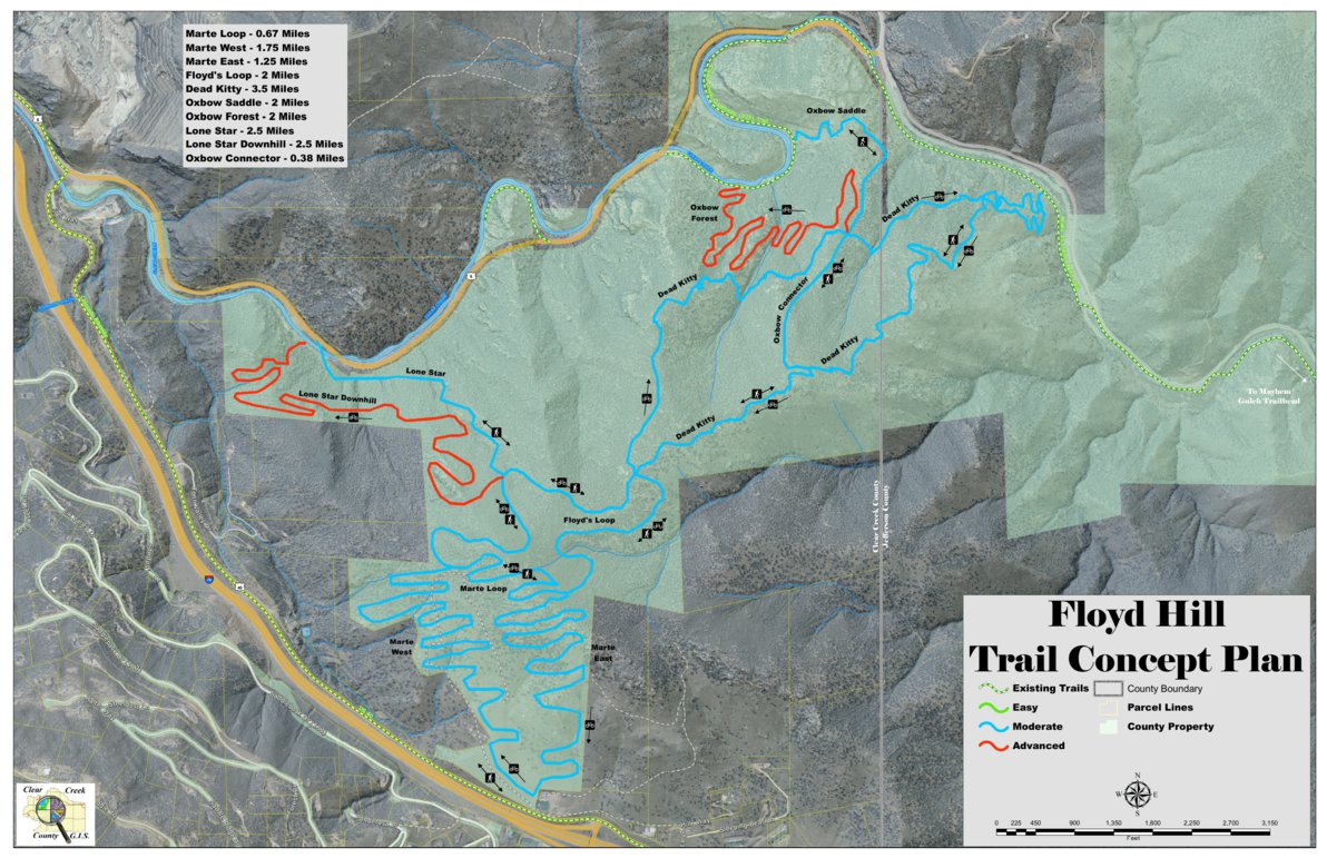 North Floyd Hill Draft Trails Rating Map by Colorado MTB Association (COMBA) | Avenza Maps