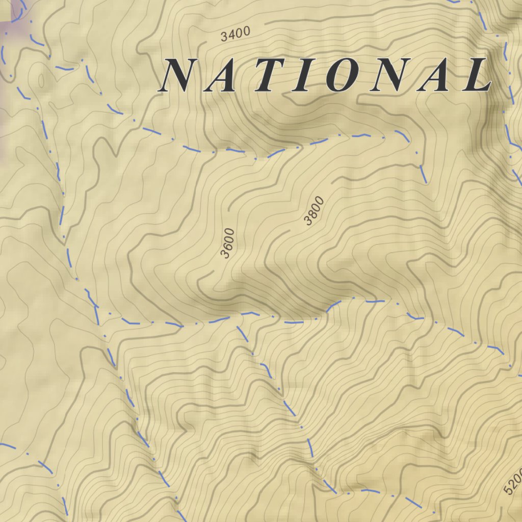 Tanque Verde Peak, Arizona 7.5 Minute Topographic Map - Color Hillshade by Apogee Mapping, Inc ...