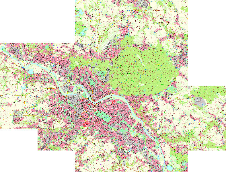 Urban District of Dresden (1:10,000 scale) Map by Staatsbetrieb Geobasisinformation und ...