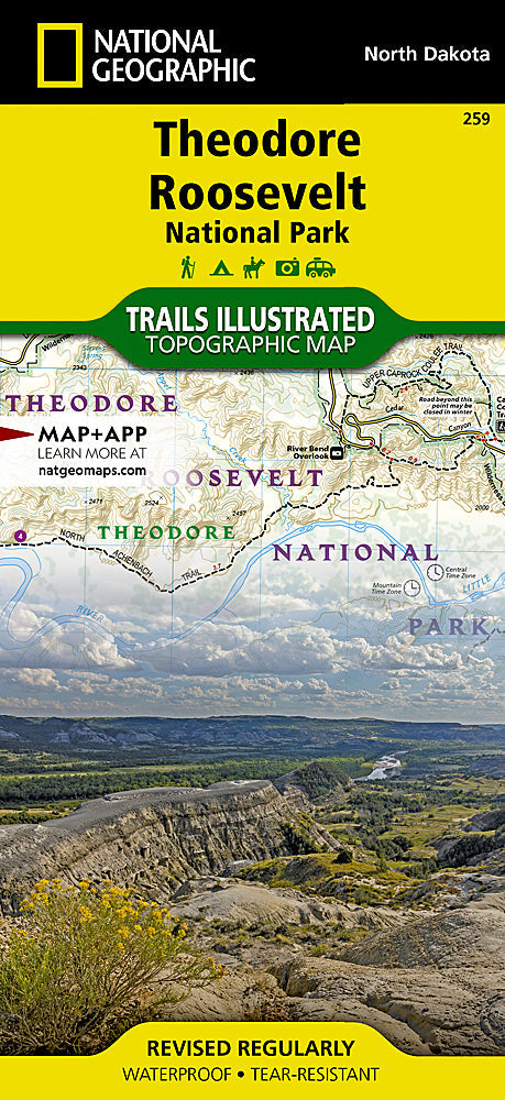 259 :: Theodore Roosevelt National Park Map by National Geographic ...