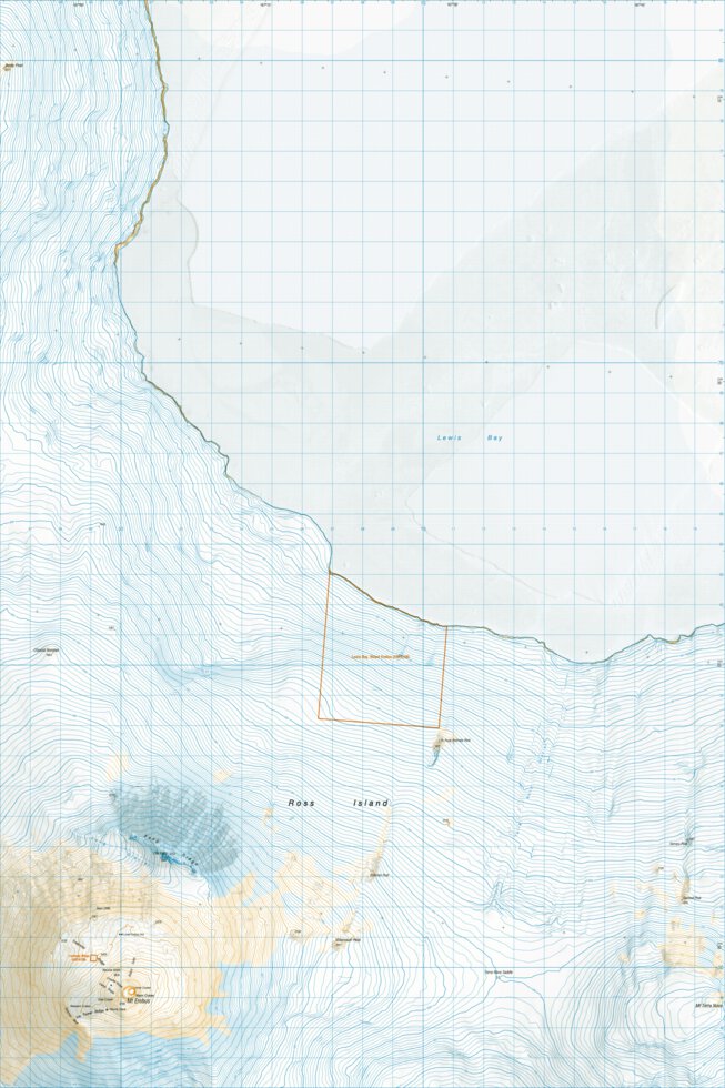 ME14 - Mount Erebus Map by Land Information New Zealand | Avenza Maps