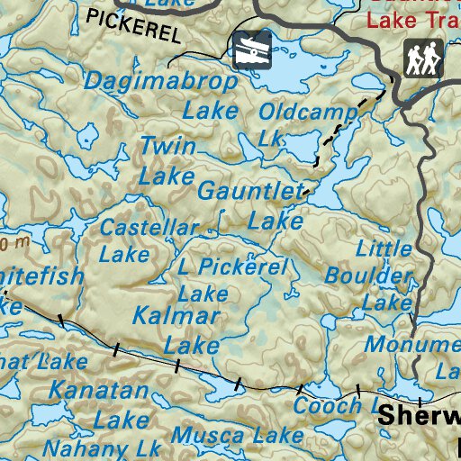 NWON33 Minaki - Northwestern Ontario Topo Map by Backroad Mapbooks | Avenza Maps