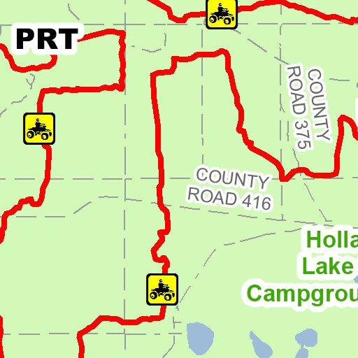 Pine Ridge Trail Map by MI DNR | Avenza Maps