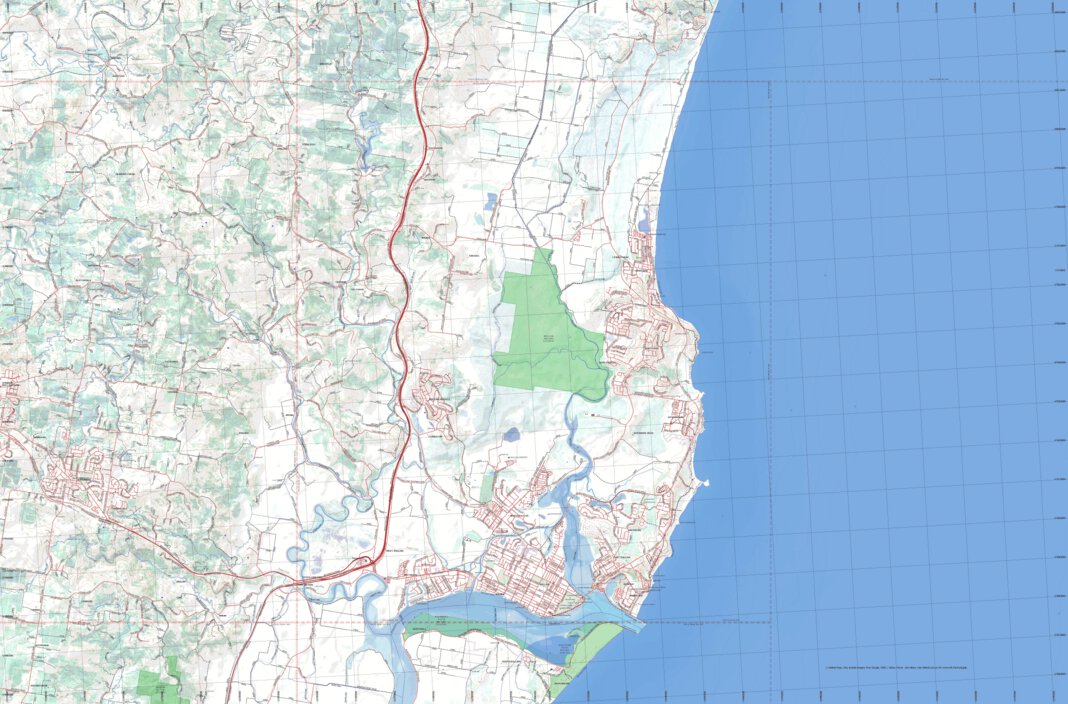 Getlost Map 9640-3N Ballina NSW Topographic Map V15 1:25,000 by Getlost Maps | Avenza Maps