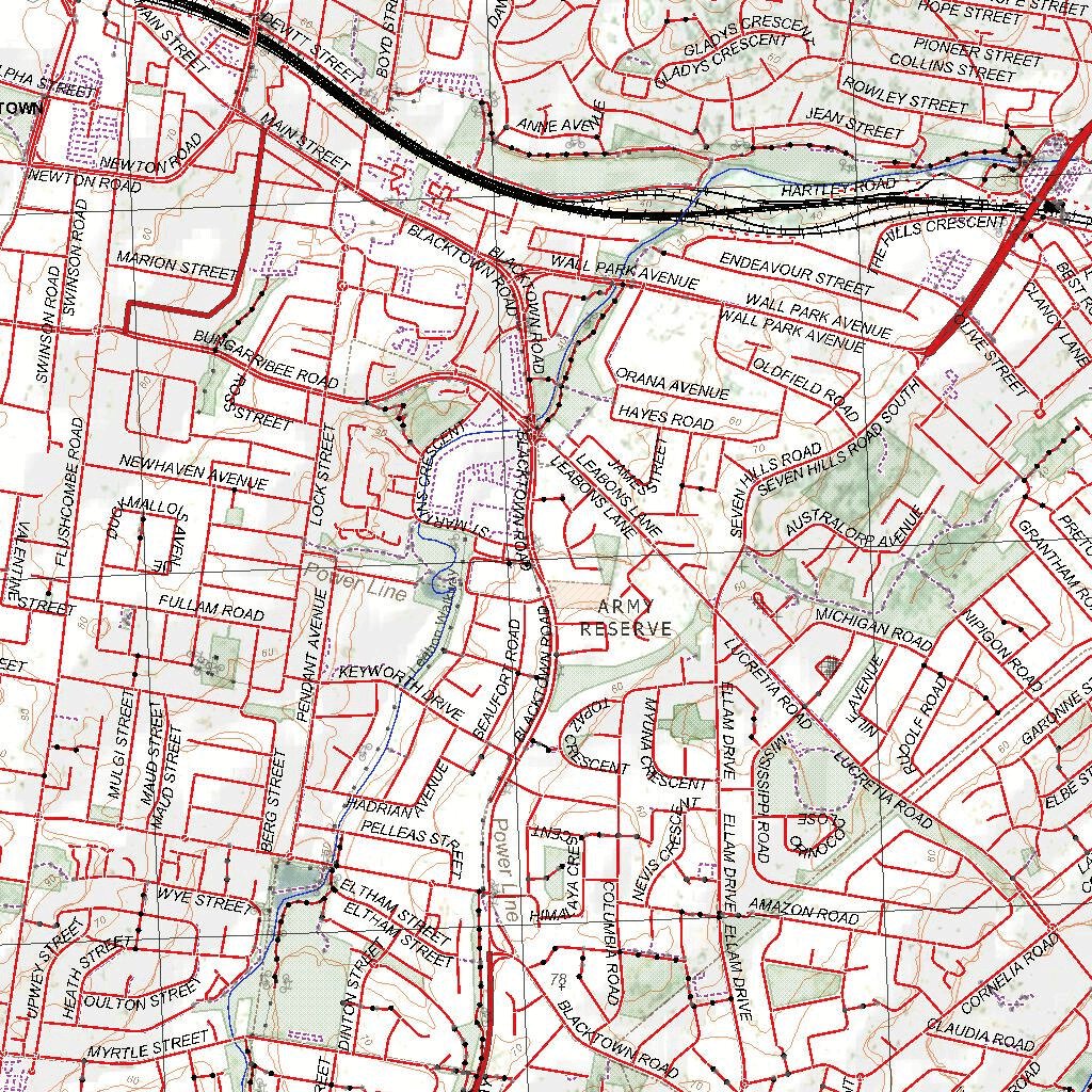 Getlost Map 9030-2N Prospect NSW Topographic Map V15 1:25,000 by Getlost Maps | Avenza Maps