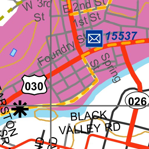 Mid State Trail Aliquippa Gap Map by Mid State Trail Association, Inc. | Avenza Maps