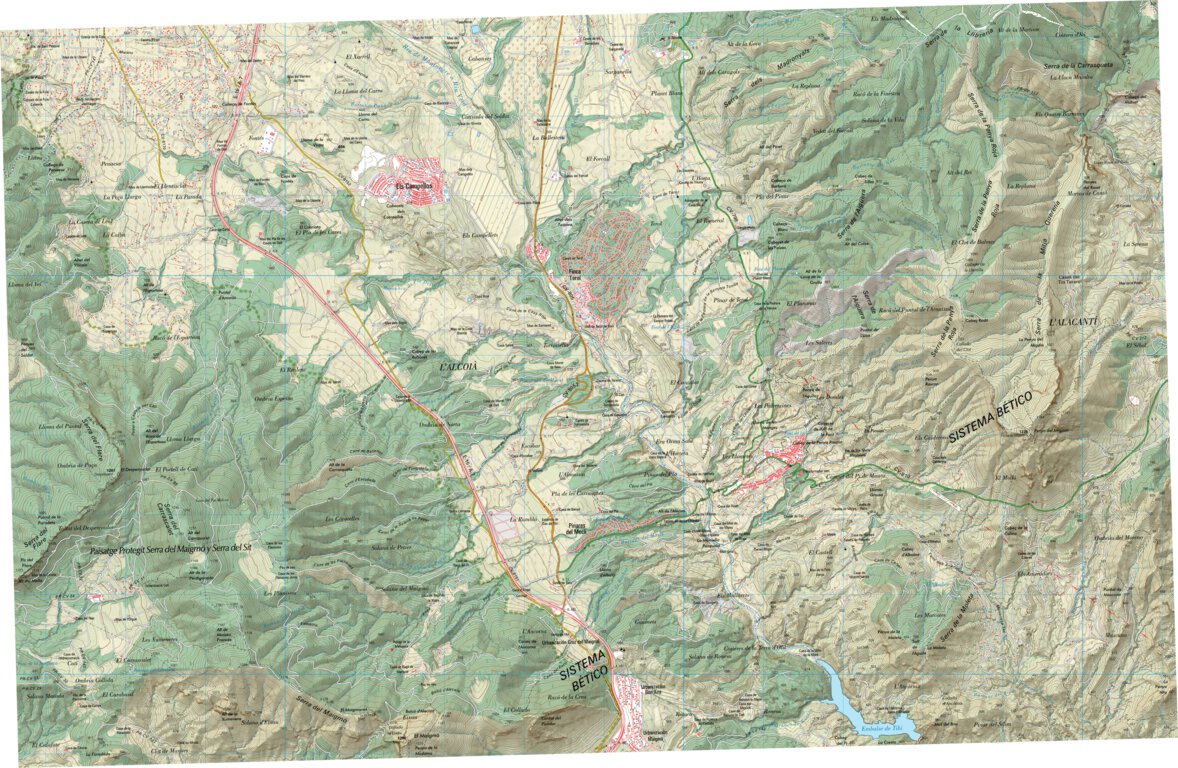 Tibi (0846-4) Map by Instituto Geografico Nacional de Espana | Avenza Maps