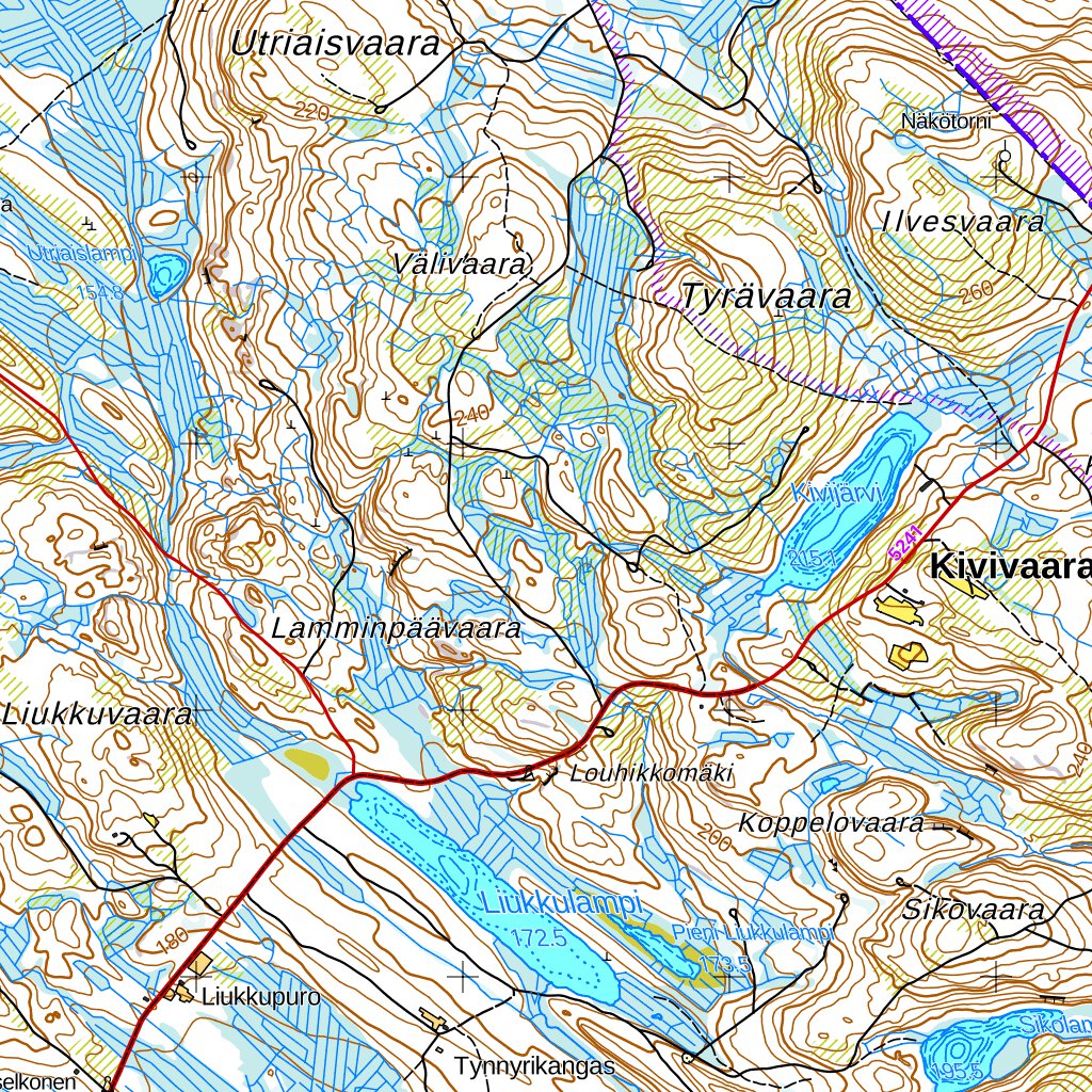 Lieksa 1:50 000 (Q533) Map by MaanMittausLaitos | Avenza Maps
