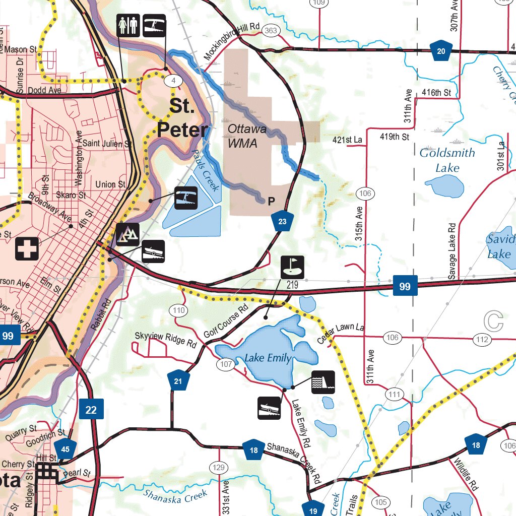 Southern MN All-Outdoors Atlas & Field Guide pg. 054-055 Map by Sportsman's Connection | Avenza Maps