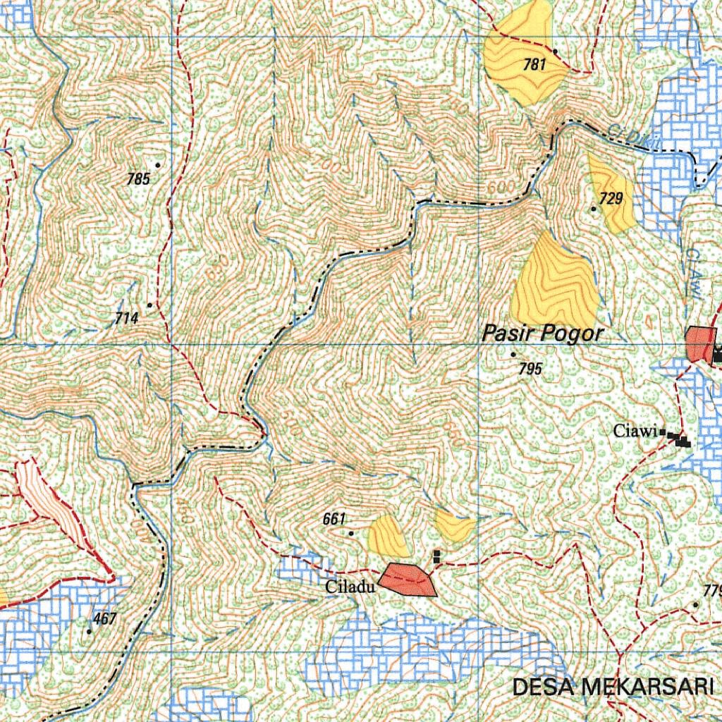 Warungbanten (1109-323) Map by Badan Informasi Geospasial | Avenza Maps