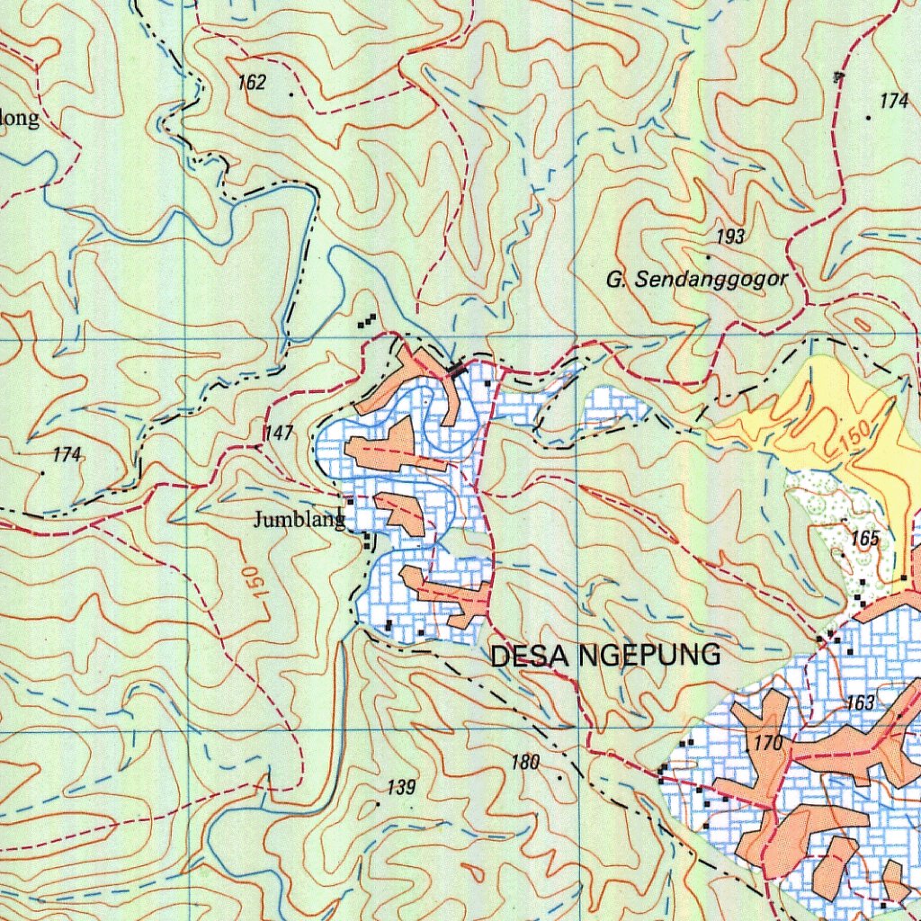 Sendanggogor (1508-611) Map by Badan Informasi Geospasial | Avenza Maps