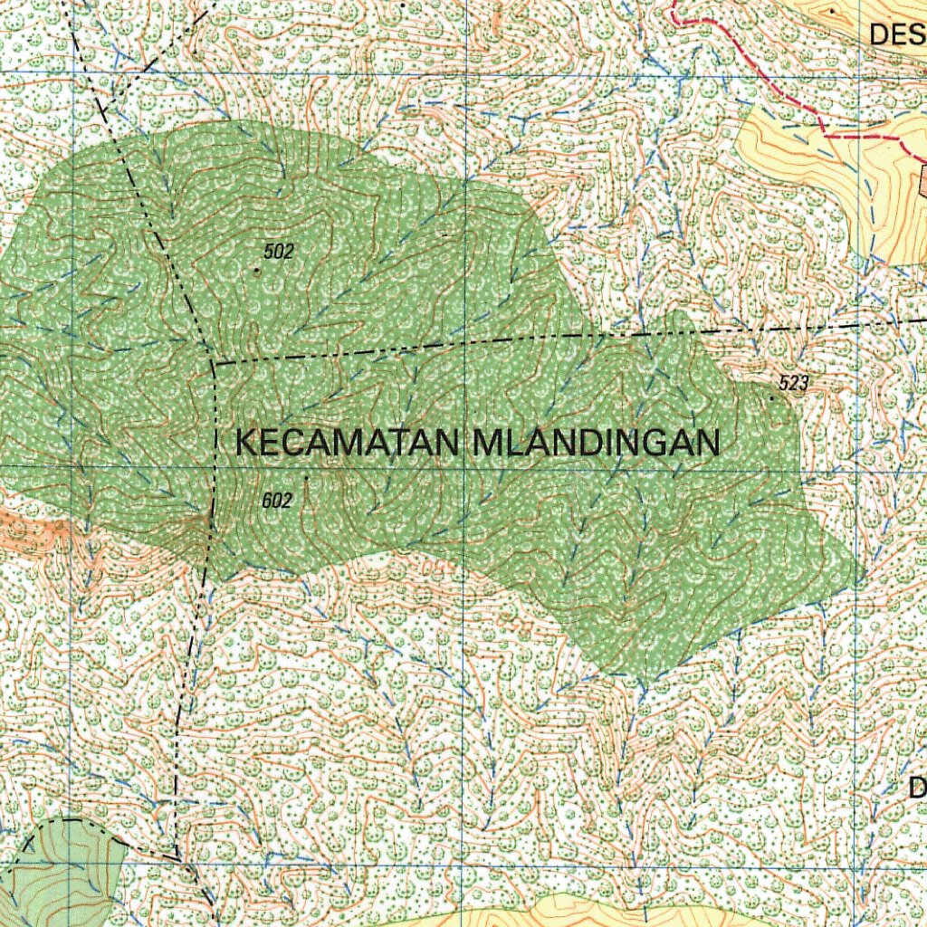 Wringin (1608-323) Map by Badan Informasi Geospasial | Avenza Maps