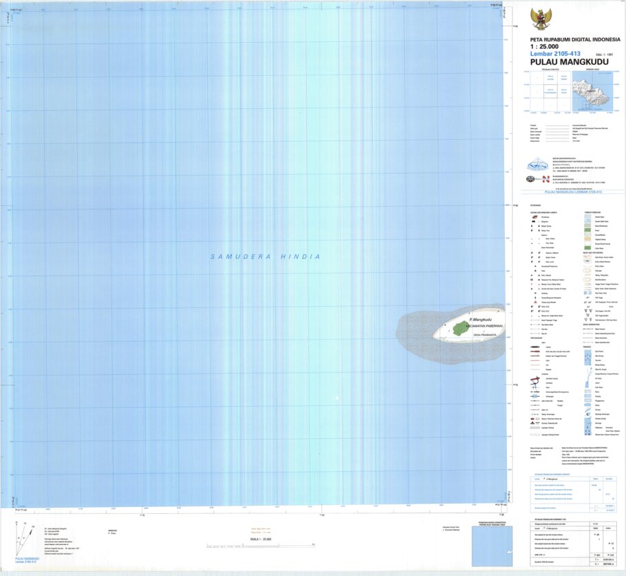 Pulau Mangkudu (2105-413) Map by Badan Informasi Geospasial | Avenza Maps