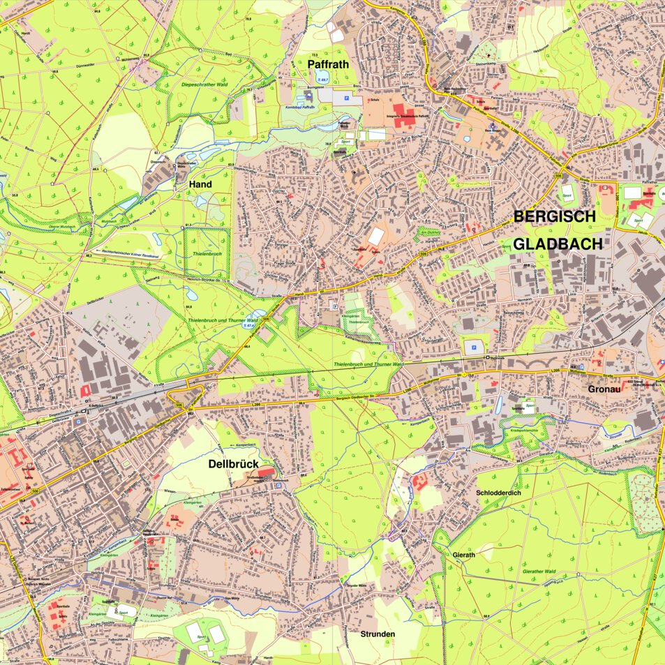 Karte Von Bergisch Gladbach