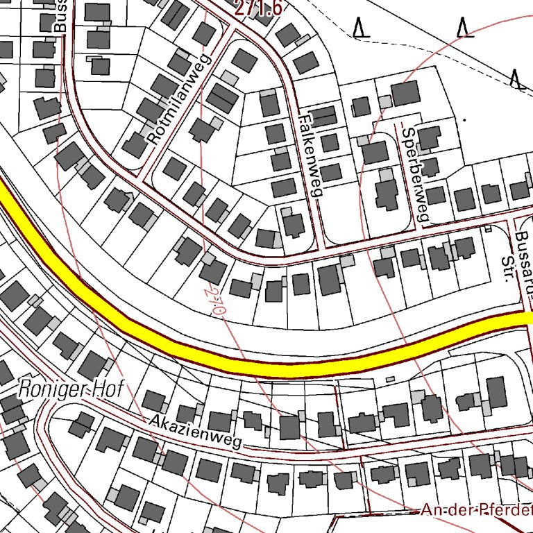 Dattenberg 3 (1:5,000) Map by Landesamt fur Vermessung und Geobasisinformationen Rheinland-Pfalz ...