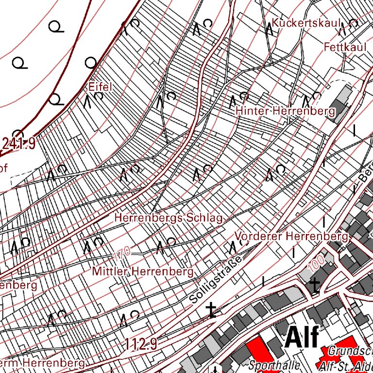 Alf (1:5,000) Map by Landesamt fur Vermessung und Geobasisinformationen Rheinland-Pfalz | Avenza ...