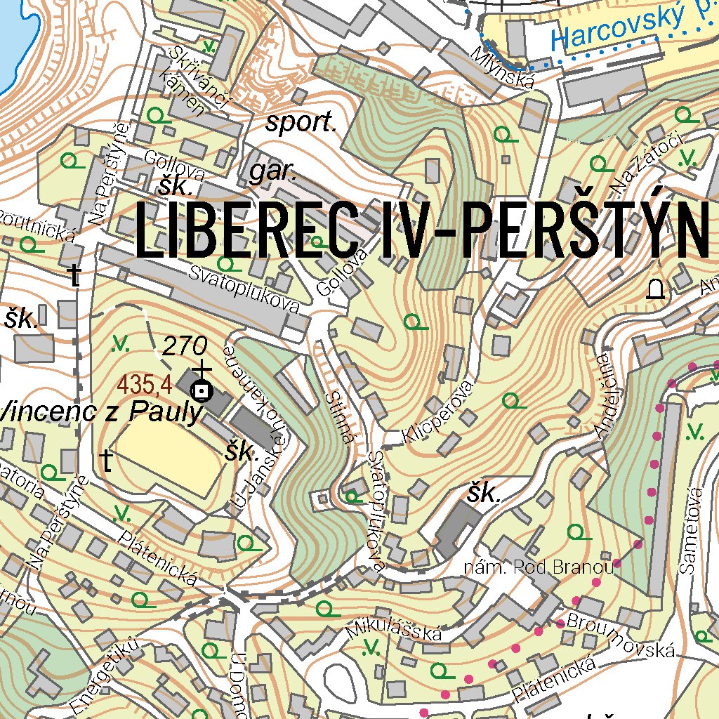 Liberec (0205-B-18) Map by Cesky urad zememericky a katastralni | Avenza Maps