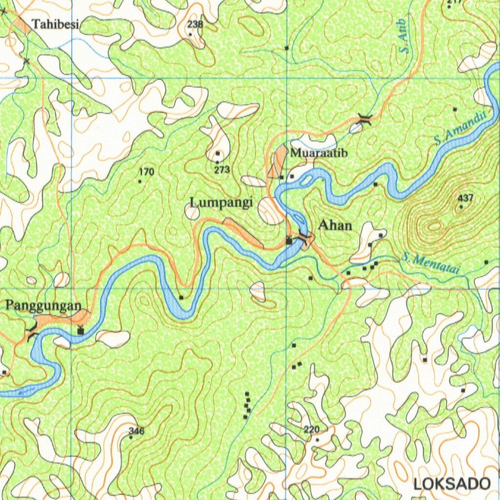 Kandangan (1713-32) Map by Badan Informasi Geospasial | Avenza Maps