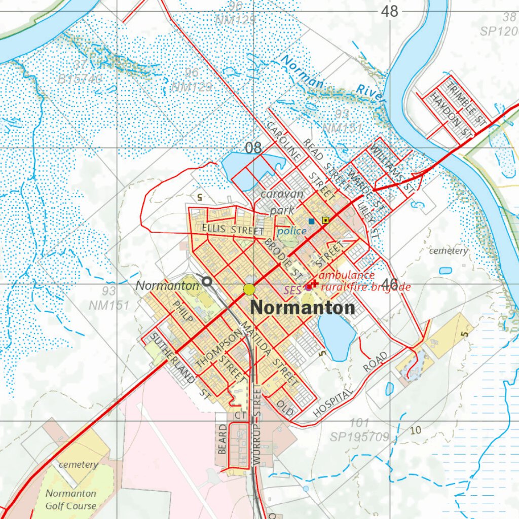 Normanton (7162-4) Map by Department of Resources | Avenza Maps