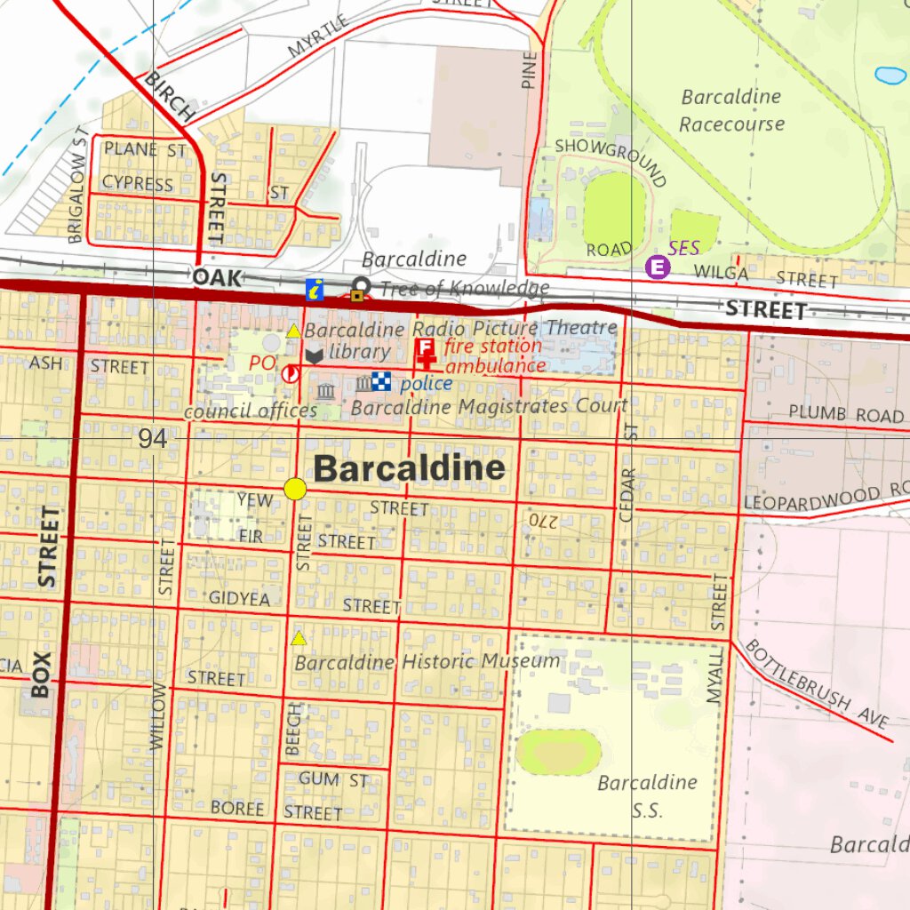 Barcaldine (7950-14) Map by Department of Resources | Avenza Maps