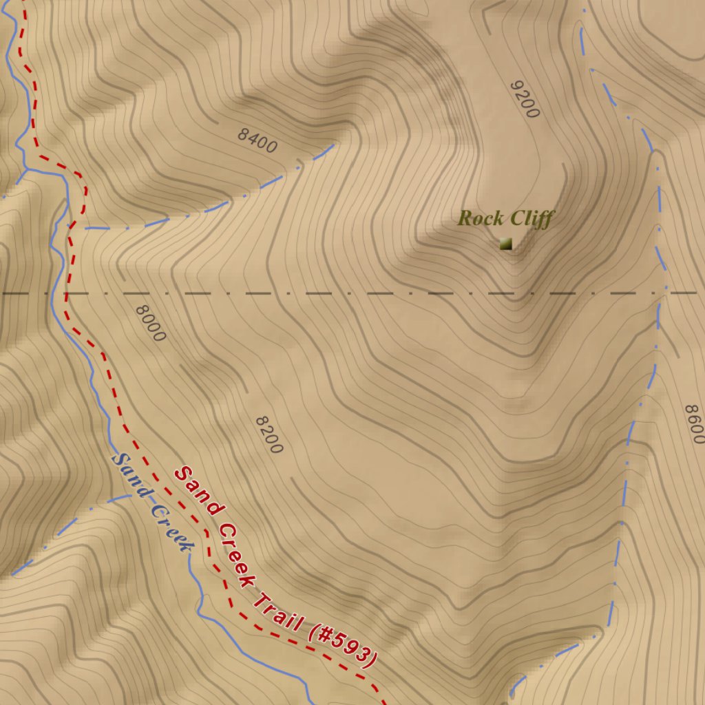 Bear Mountain, Colorado 7.5 Minute Topographic Map - Color Hillshade by ...