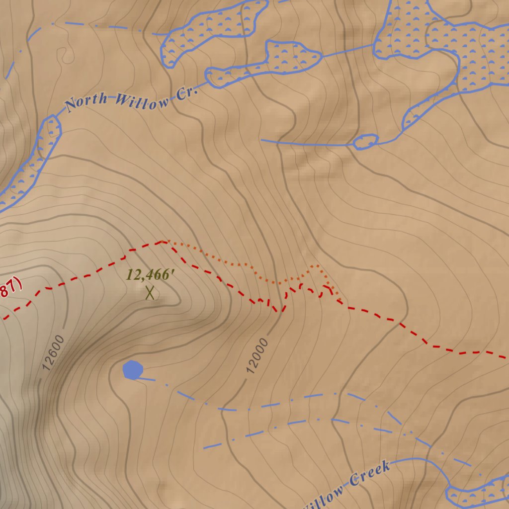Mount Massive, Colorado 7.5 Minute Topographic Map - Color Hillshade by Apogee Mapping, Inc ...