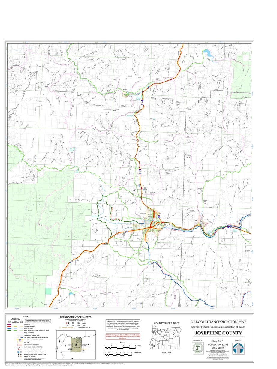 Josephine County Sheet 2 Map by Avenza Systems Inc. | Avenza Maps