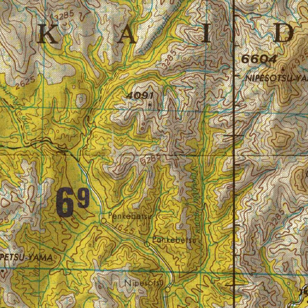 NK-54-3 Asahikawa, Japan Map by Avenza Systems Inc. | Avenza Maps