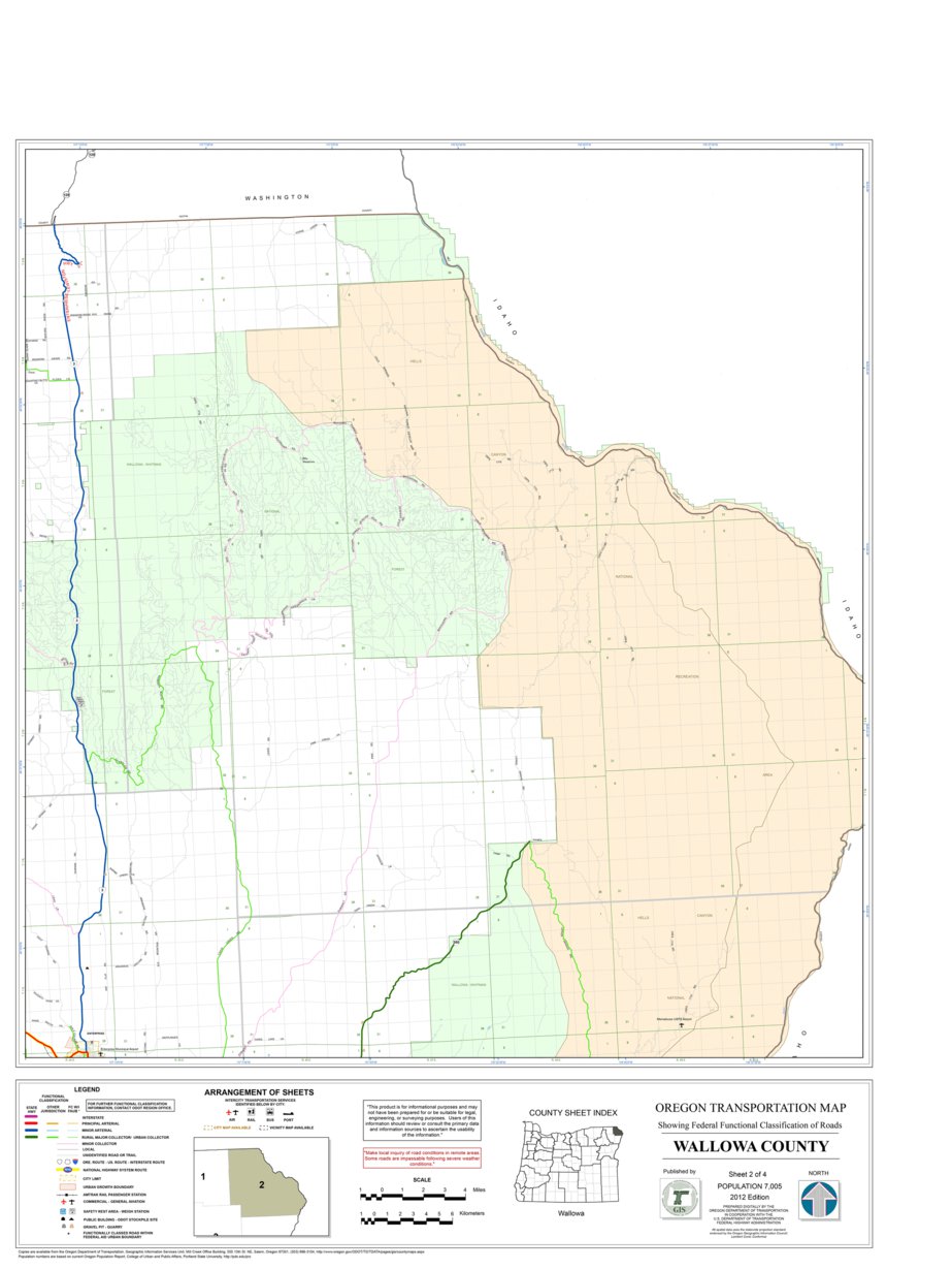 Wallowa County Sheet 2 Map by Avenza Systems Inc. | Avenza Maps