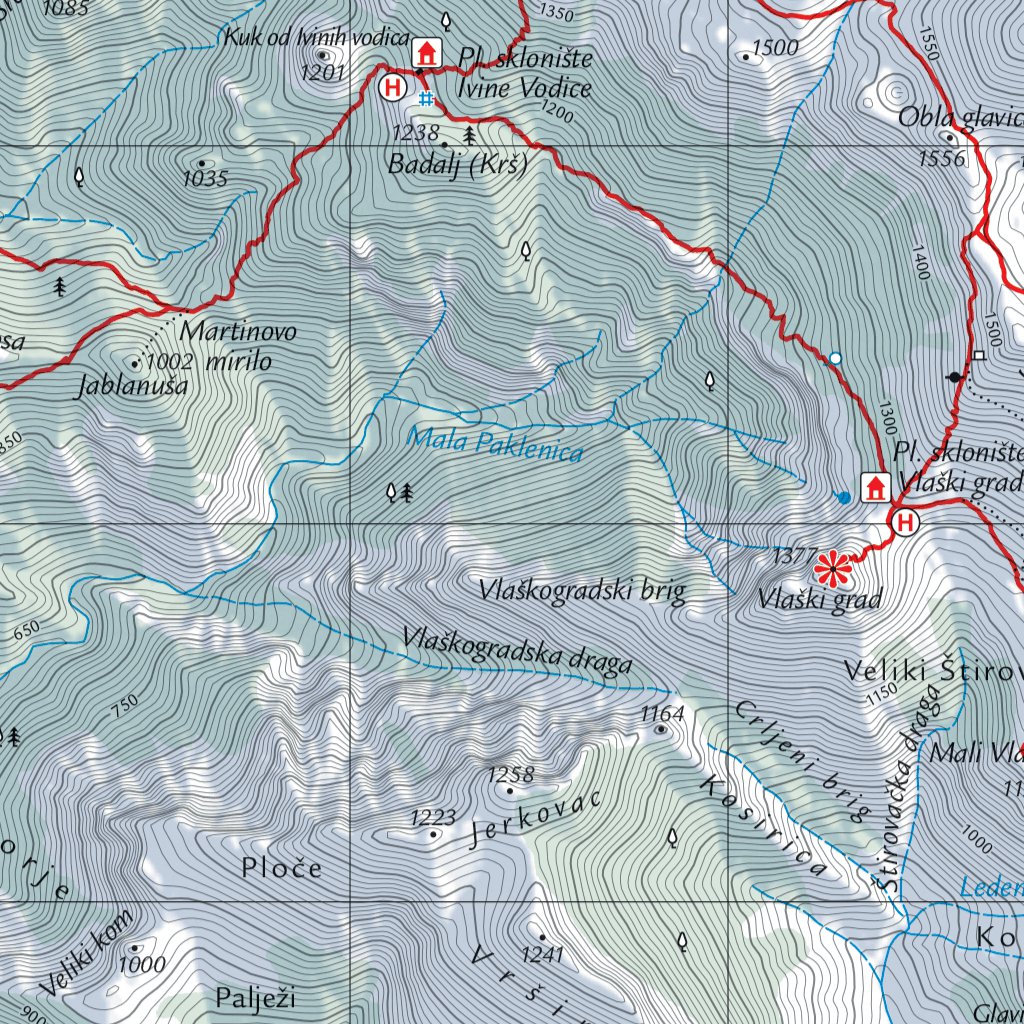 National park Paklenica Map by Croatian Mountain Rescue Service - HGSS | Avenza Maps