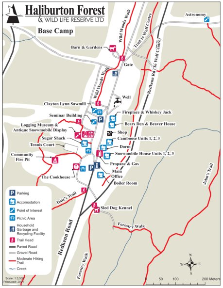 HFWR Base Camp Map by Haliburton Forest and Wild Life Reserve Ltd. | Avenza Maps