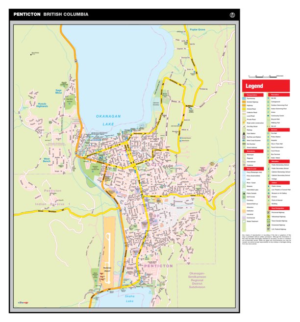 Penticton, BC Map by Mapmobility Corp. | Avenza Maps