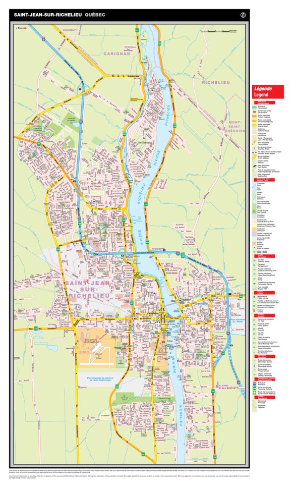 Saint-Jean-sur-Richelieu, QC Map by Mapmobility Corp. | Avenza Maps