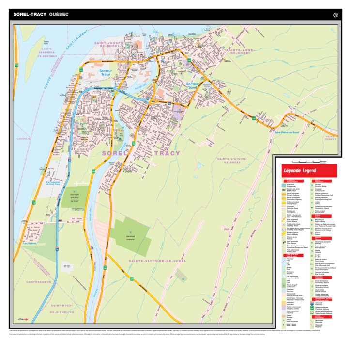 Sorel-Tracy, QC Map by Mapmobility Corp. | Avenza Maps