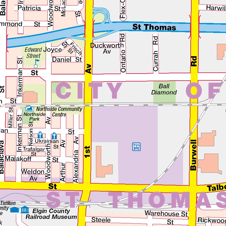 St Thomas, ON Map by Mapmobility Corp. | Avenza Maps