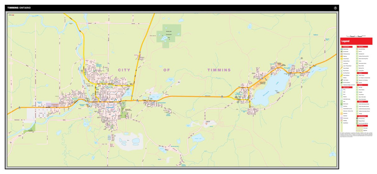 Timmins, ON Map by Mapmobility Corp. | Avenza Maps