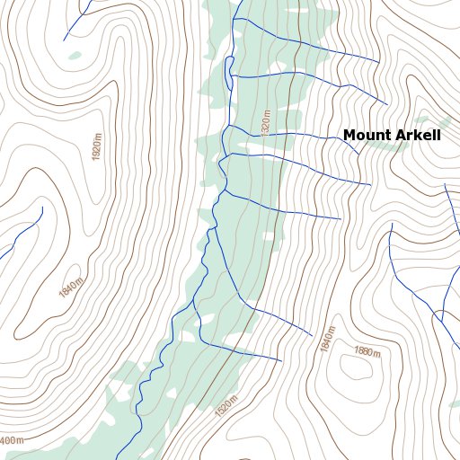 Mount Arkell, YT (105D12 Toporama) Map by Natural Resources Canada | Avenza Maps