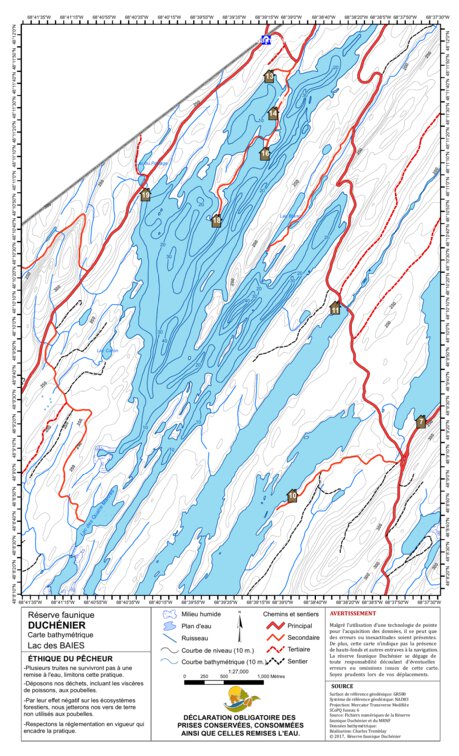 Baies (lac des) - Bathymétrie Map by Terfa | Avenza Maps