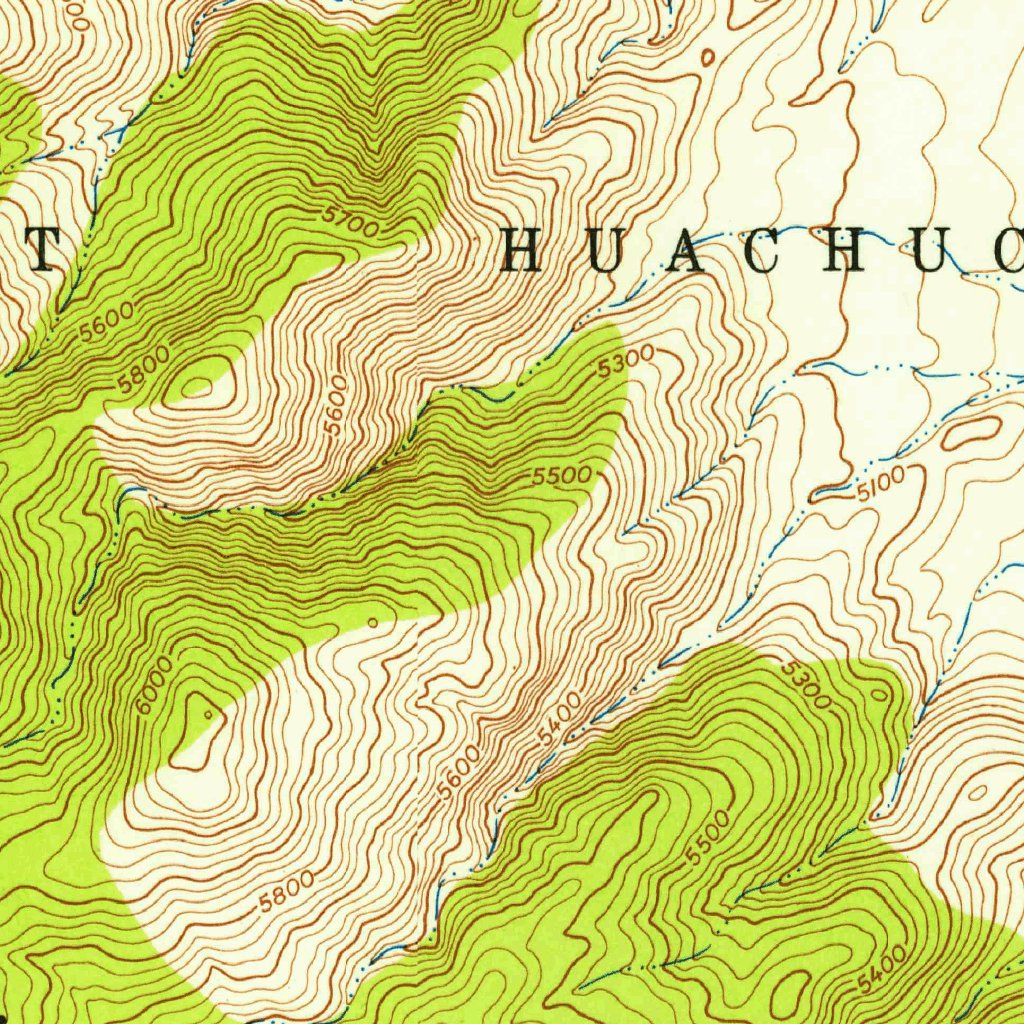 Fort Huachuca Az 1948 24000 Scale Map By United States Geological